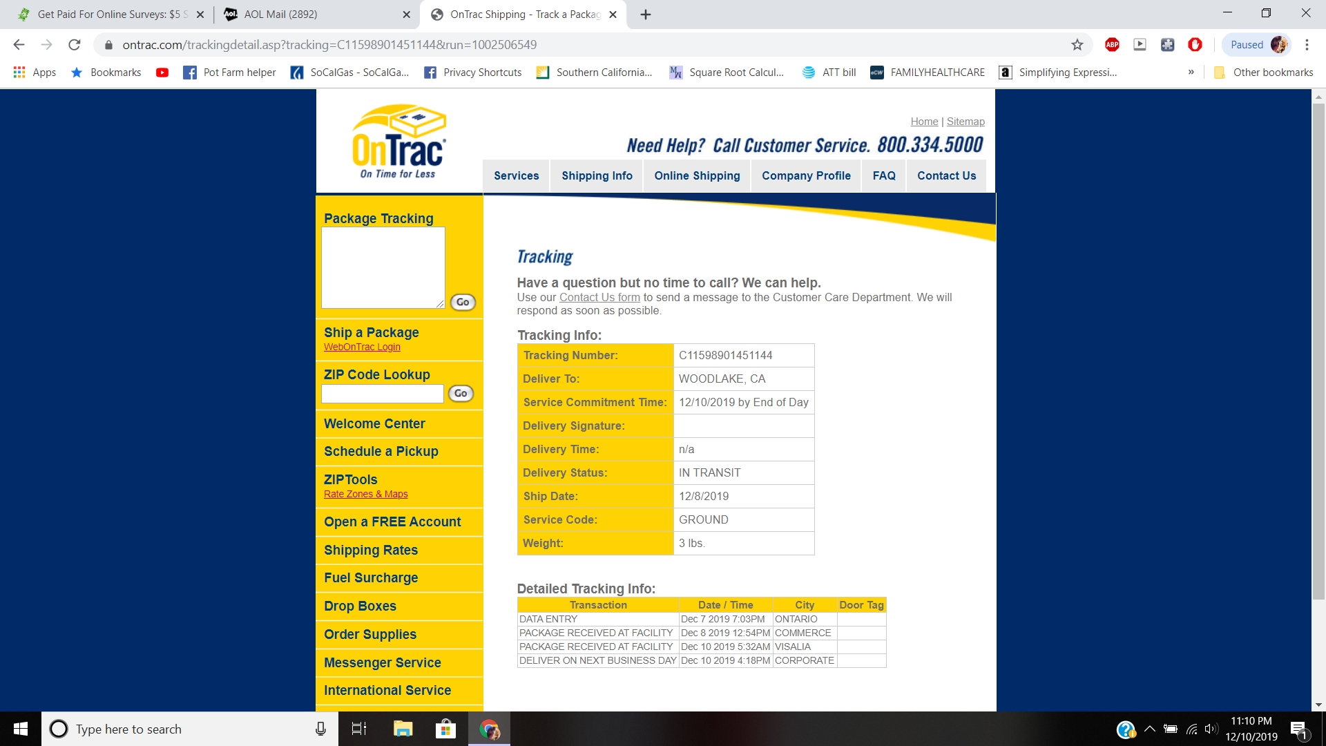 OnTrac Reviews - 225 Reviews of Ontrac.com | Sitejabber