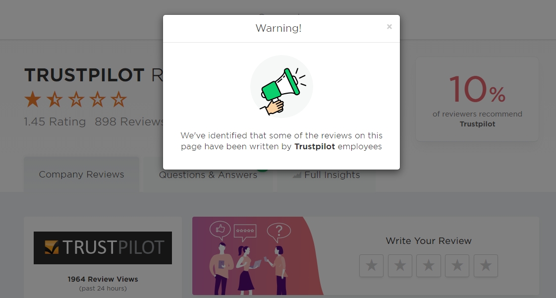 Trustpilot Reviews - 178 Reviews of Trustpilot.com | Sitejabber