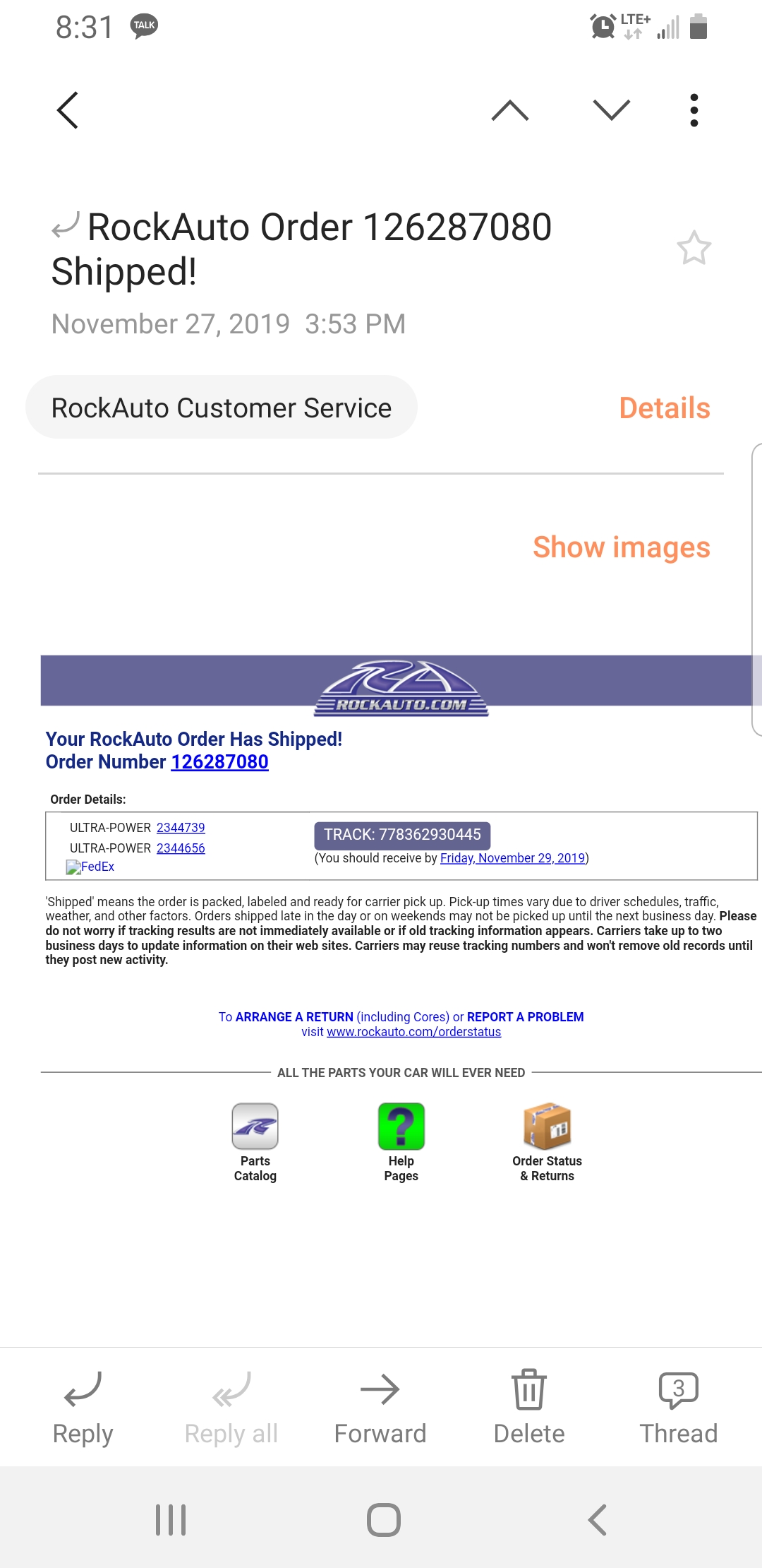 RockAuto Reviews - 229 Reviews of Rockauto.com | Sitejabber