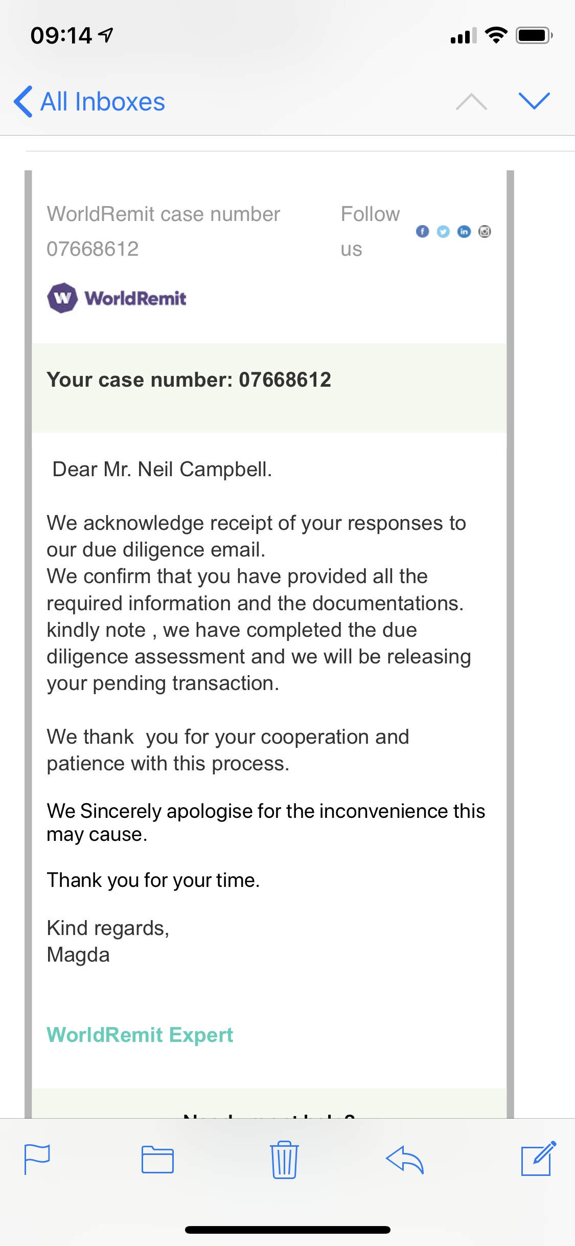 WorldRemit Reviews - 95 Reviews of Worldremit.com | Sitejabber