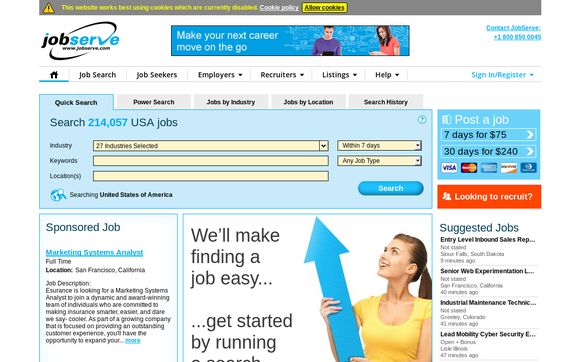 JobServe Reviews - 3 Reviews of Jobserve.com | Sitejabber
